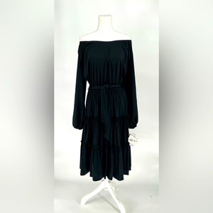 Leslie Fay | Dresses | Andrea Gayle Leslie Faye Nwts Midi Ruffled ...